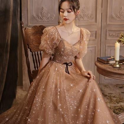 Shiny A Line Sequins Long Prom Dress Evening Dress,pl3724 on Luulla