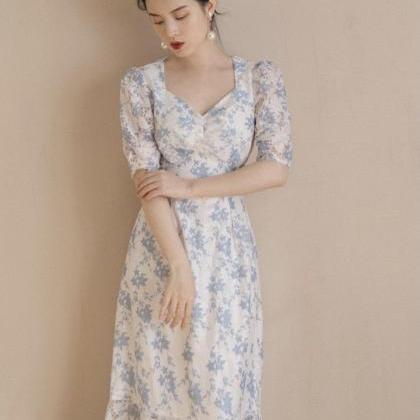 Victorian Summer Dress-french Floral Dress-floral Summer Dress-wedding ...