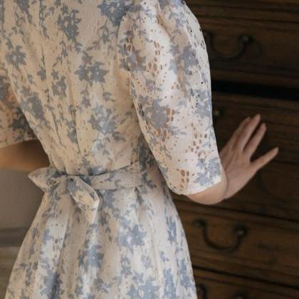 Victorian Summer Dress-french Floral Dress-floral Summer Dress-wedding ...