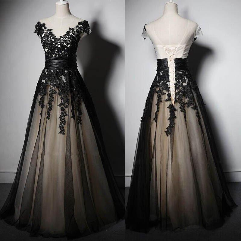Black Prom Dress,modest Prom Dress,country Prom Dress, Long Prom Dress ...