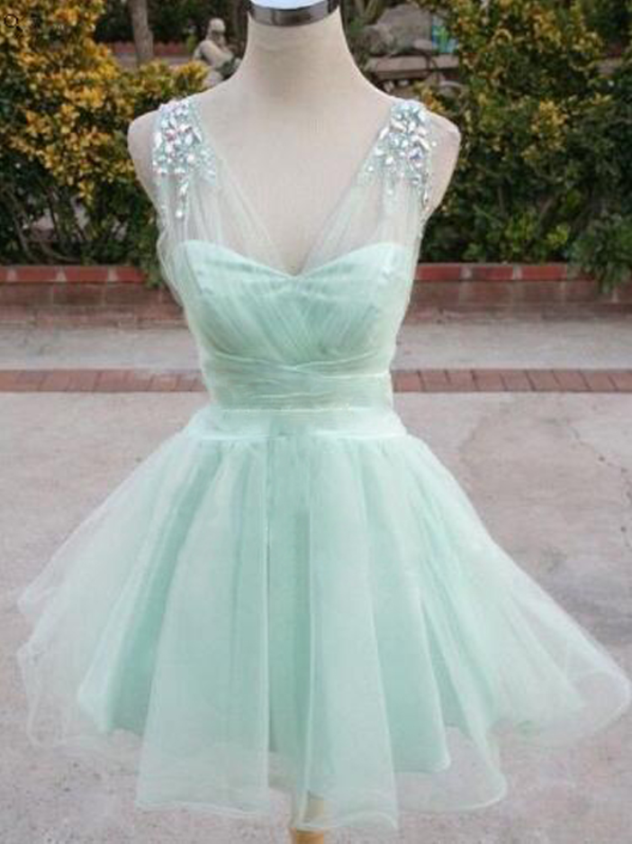Short Homecoming Dress, V-neck Homecoming Dress,simple Homecoming Dress ...