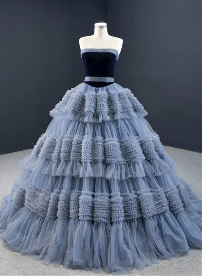 Maxi Tutu Dress, Open Back Evening Dress, Special Occasion Dress, Prom ...