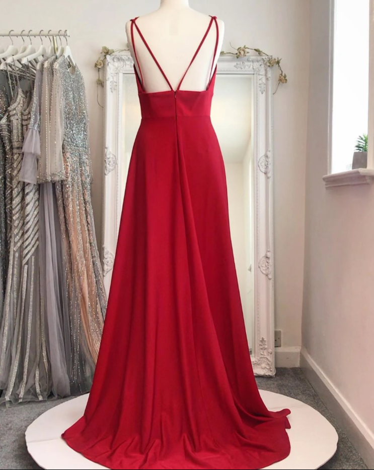 Elegant Prom Dress,spaghetti Straps Prom Dress,chiffon Prom Dress,a ...