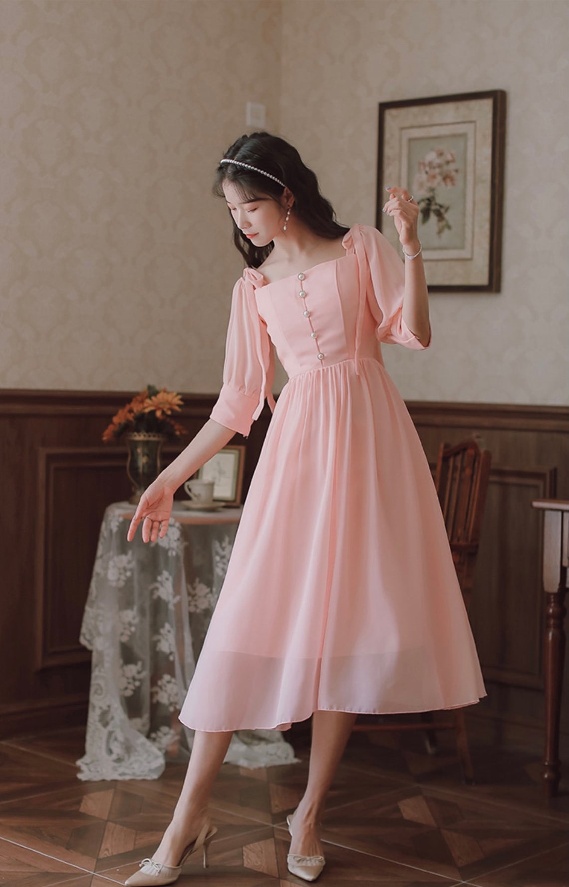 Pink Fairy Dress-princess Dress Women-spring Formal Dress-summer ...