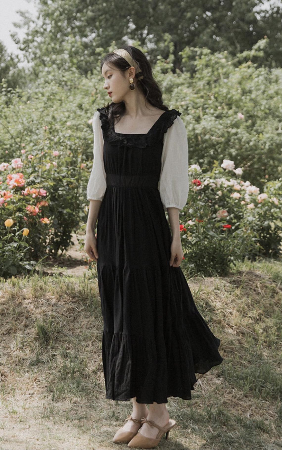 Prairie Dress-vintage French Dress- Summer Cottage Core Dress-victorian ...