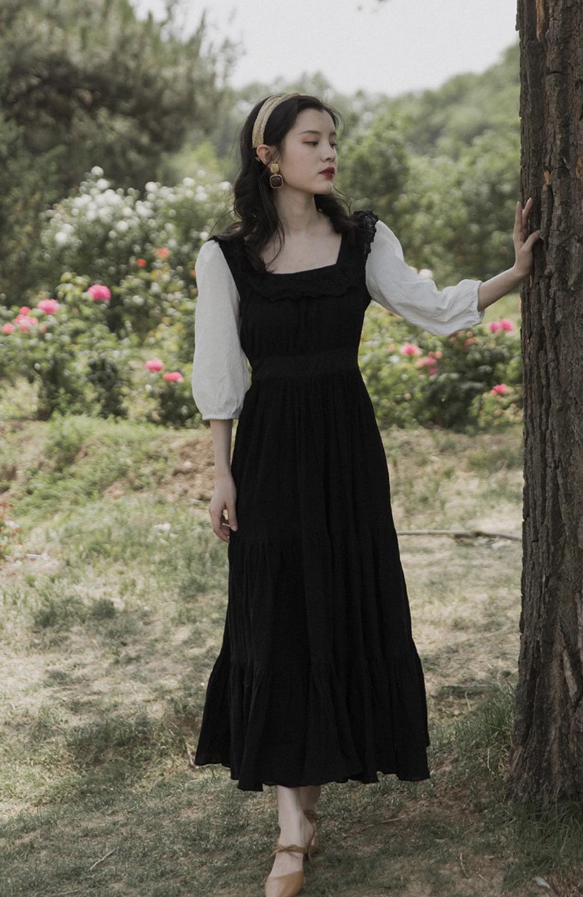 Prairie Dress-vintage French Dress- Summer Cottage Core Dress-victorian ...