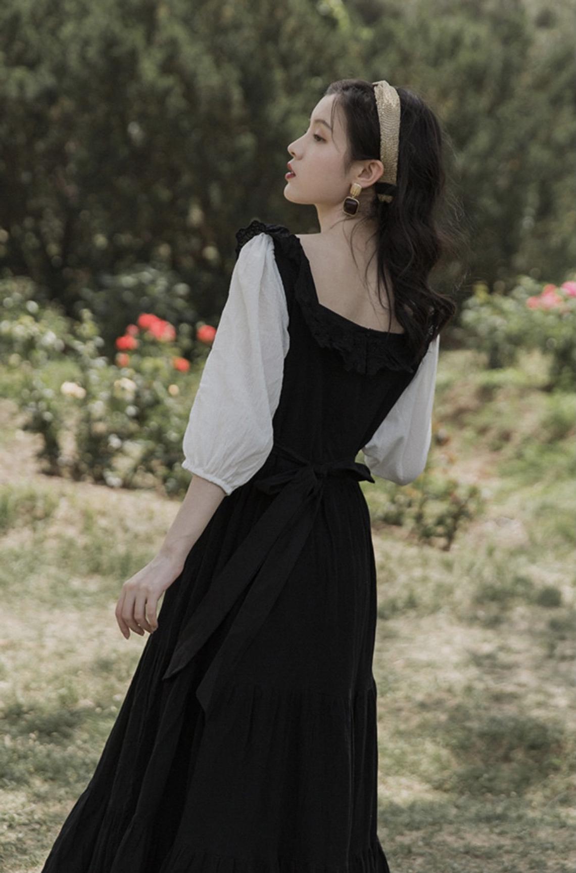 Prairie Dress-vintage French Dress- Summer Cottage Core Dress-victorian ...