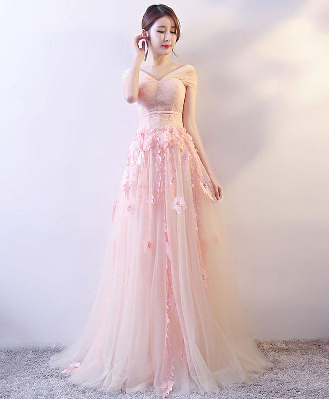 Cute Sweetheart Neck Tulle Lace Long Prom Dress, Formal Dress,pl4753 on ...
