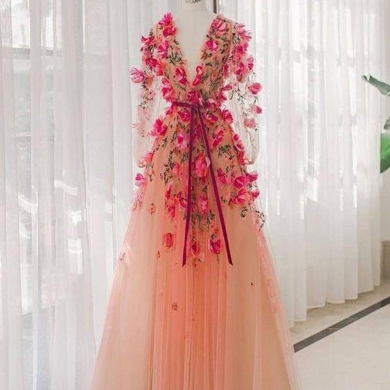 Flower Dress Party Dress Evening Dress Ball Gown Prom Dress,pl2184 on ...