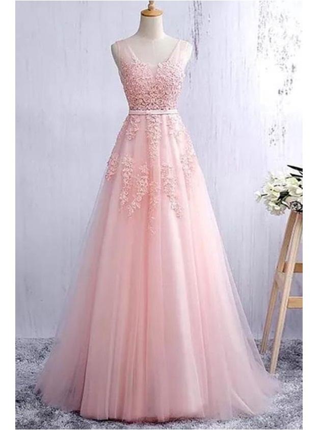 Pink Prom Dress A-line Party Senior Graduation Formal Gown,pl0121 on Luulla