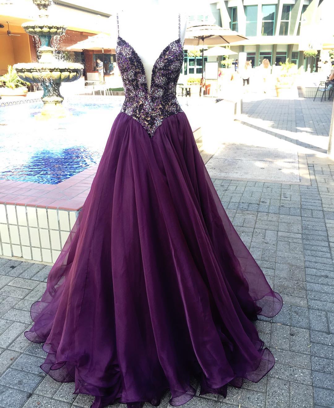 Chic A Line Prom Dress Modest Beautiful Long Prom Dress,pl0725 on Luulla