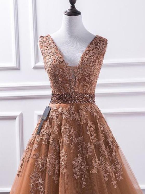 Lace Prom Dress A-line Simple Beautiful Vintage Long Prom Dress,pl0853 ...