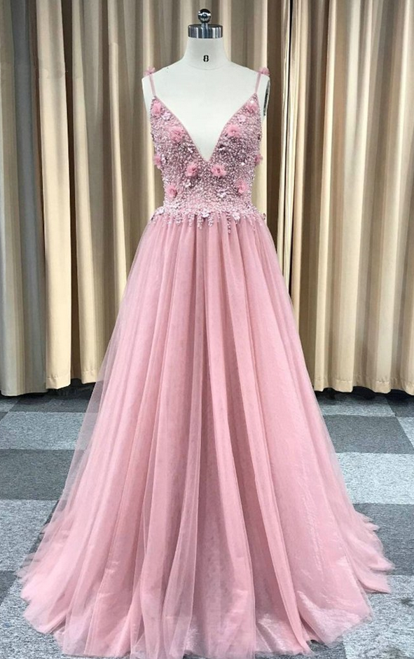 Backless Long Beaded Party Dress, Pearl Prom Dress,pl3005 on Luulla
