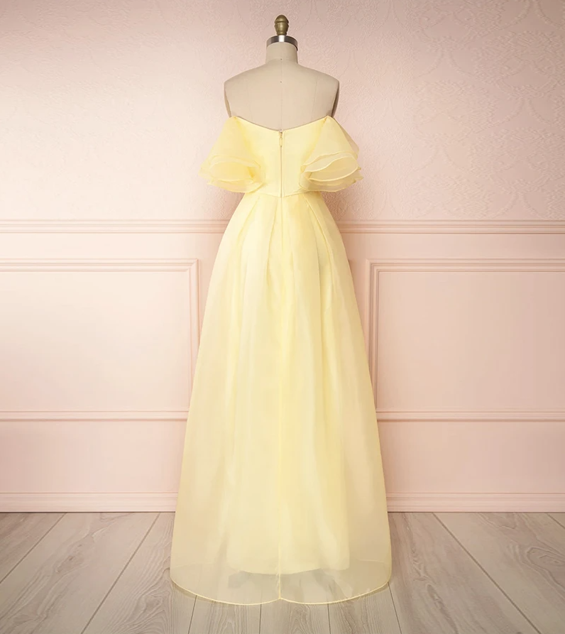 Simple Yellow Long Prom Dress Evening Dress,pl3353 on Luulla