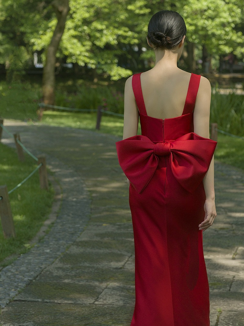 Red Evening Dress,spaghetti Strap Party Dress,charming,custom Made ...