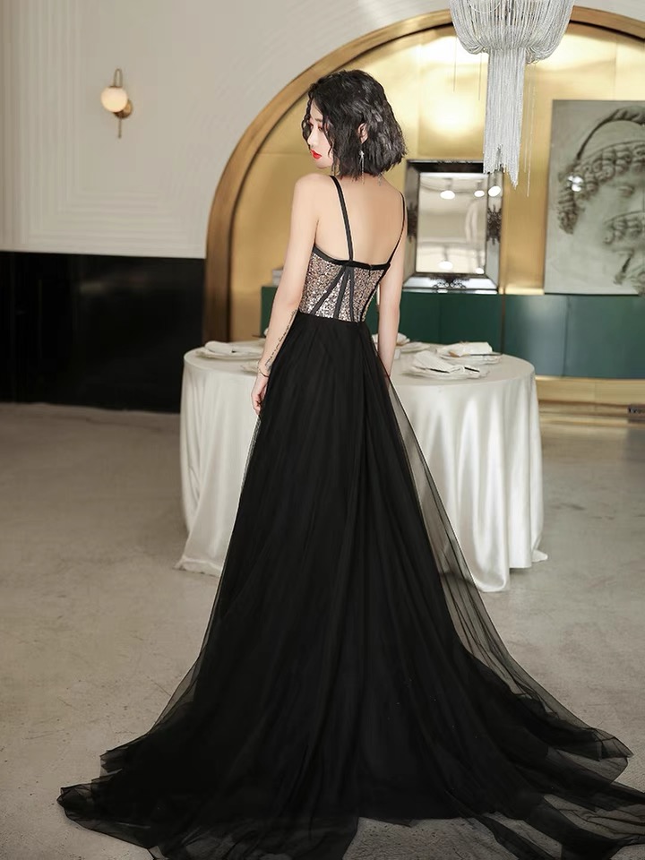 Socialite Evening Dress, Style, Noble Temperament Black Dress,custom ...