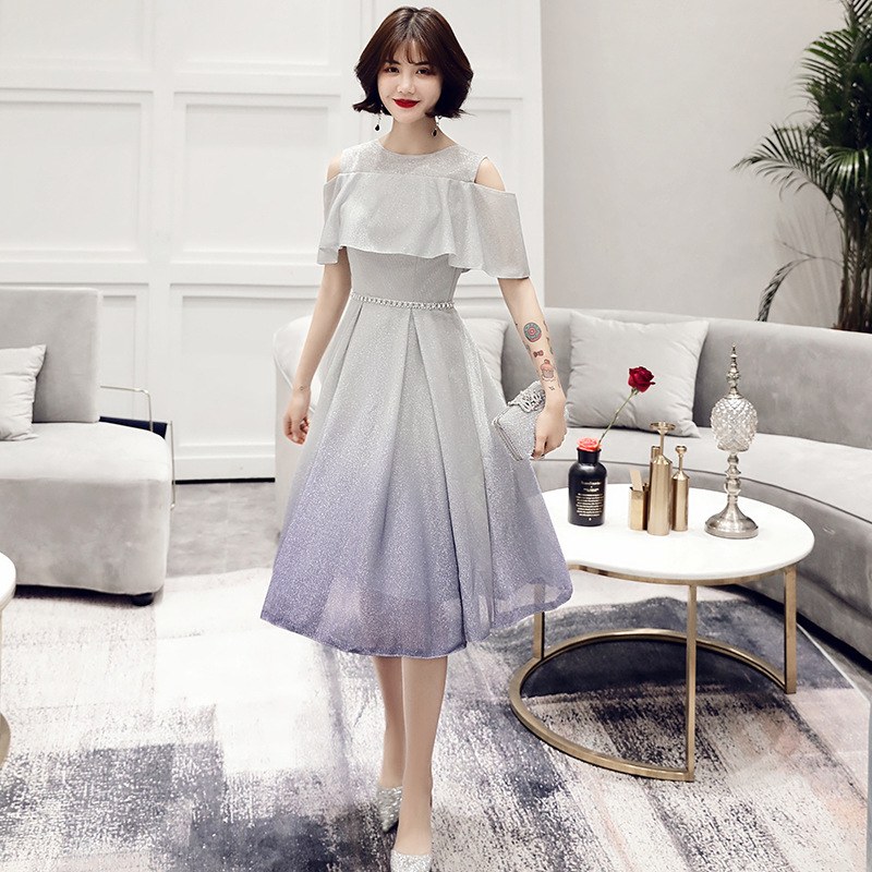 Evening Dress, Cocktail Homcoming Dress, Shiny Gradient Dress,custom ...