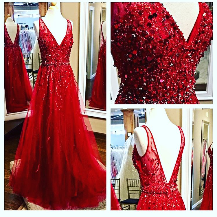 Red Prom Dresses,prom Dress,red Prom Gown,prom Gowns,elegant Evening ...